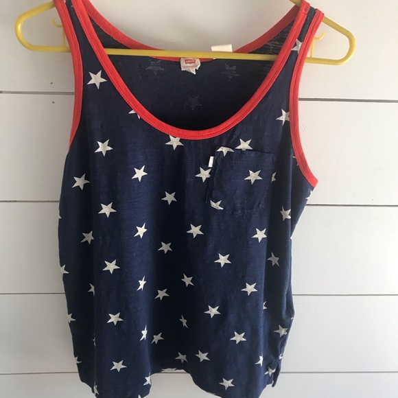 Levi's | Tops | Levis Patriotic Stars Tank | Poshmark
